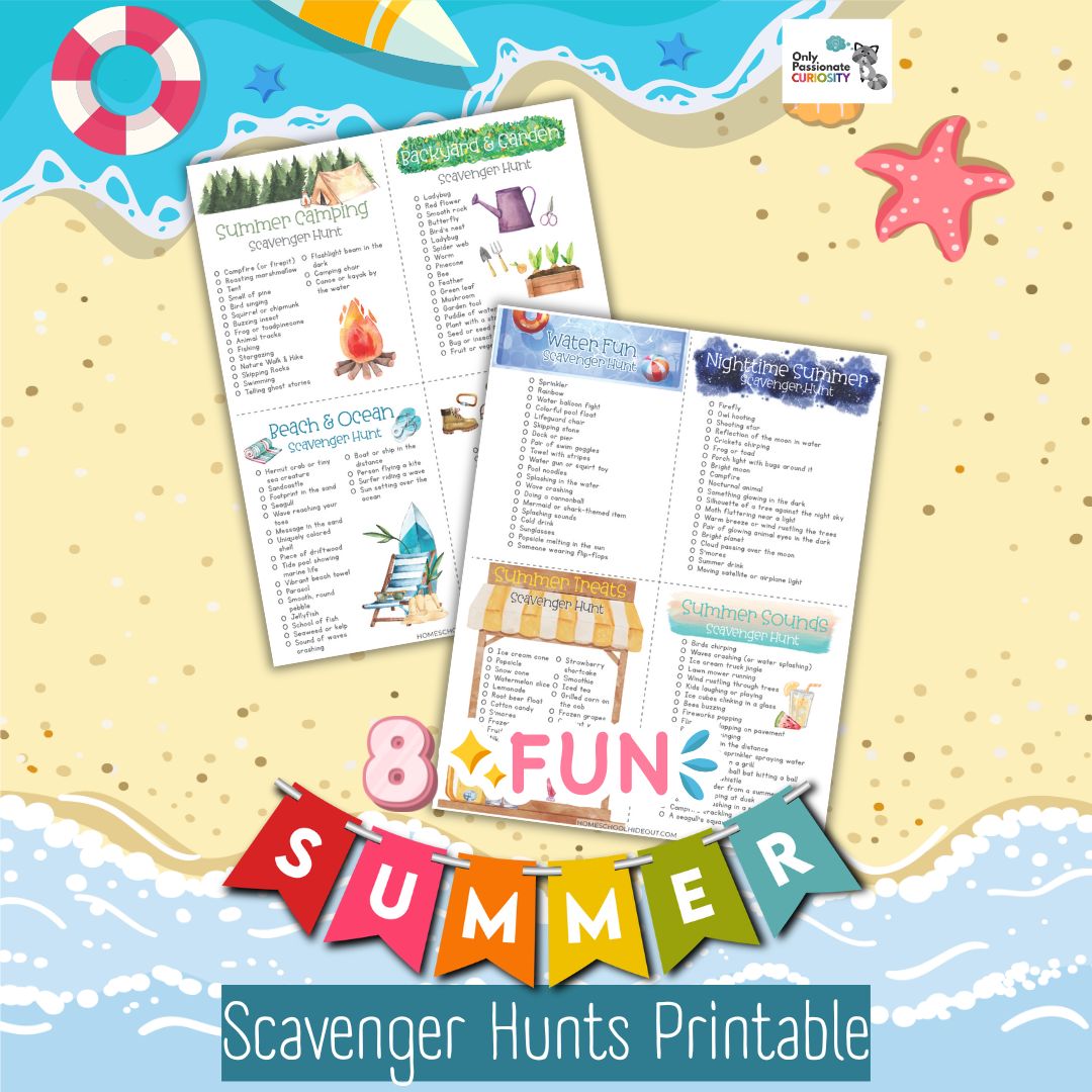 8 Fun Summer Scavenger Hunts Printable