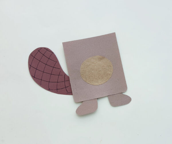 Paper Bag Beaver Puppet