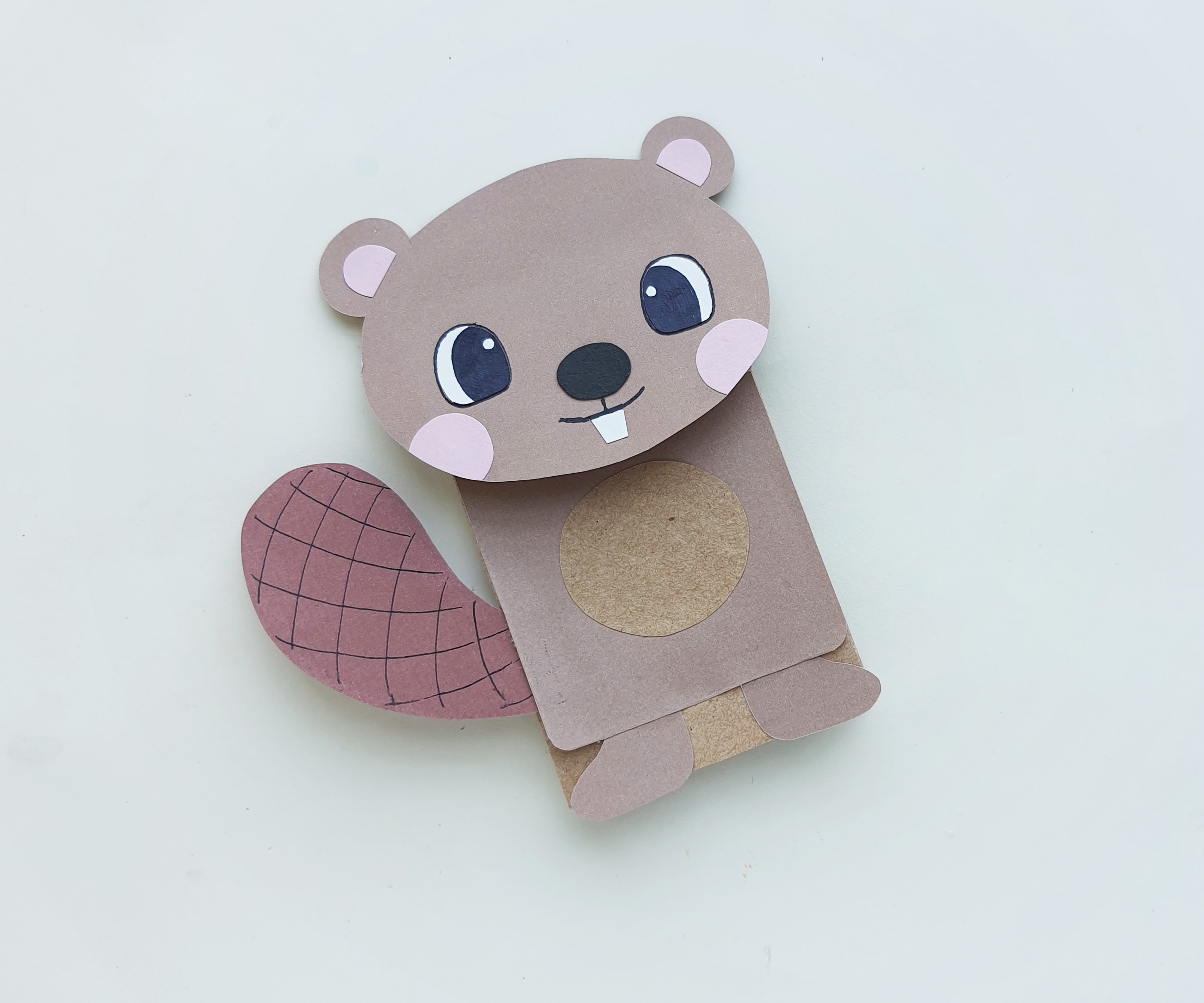 Paper Bag Beaver Puppet