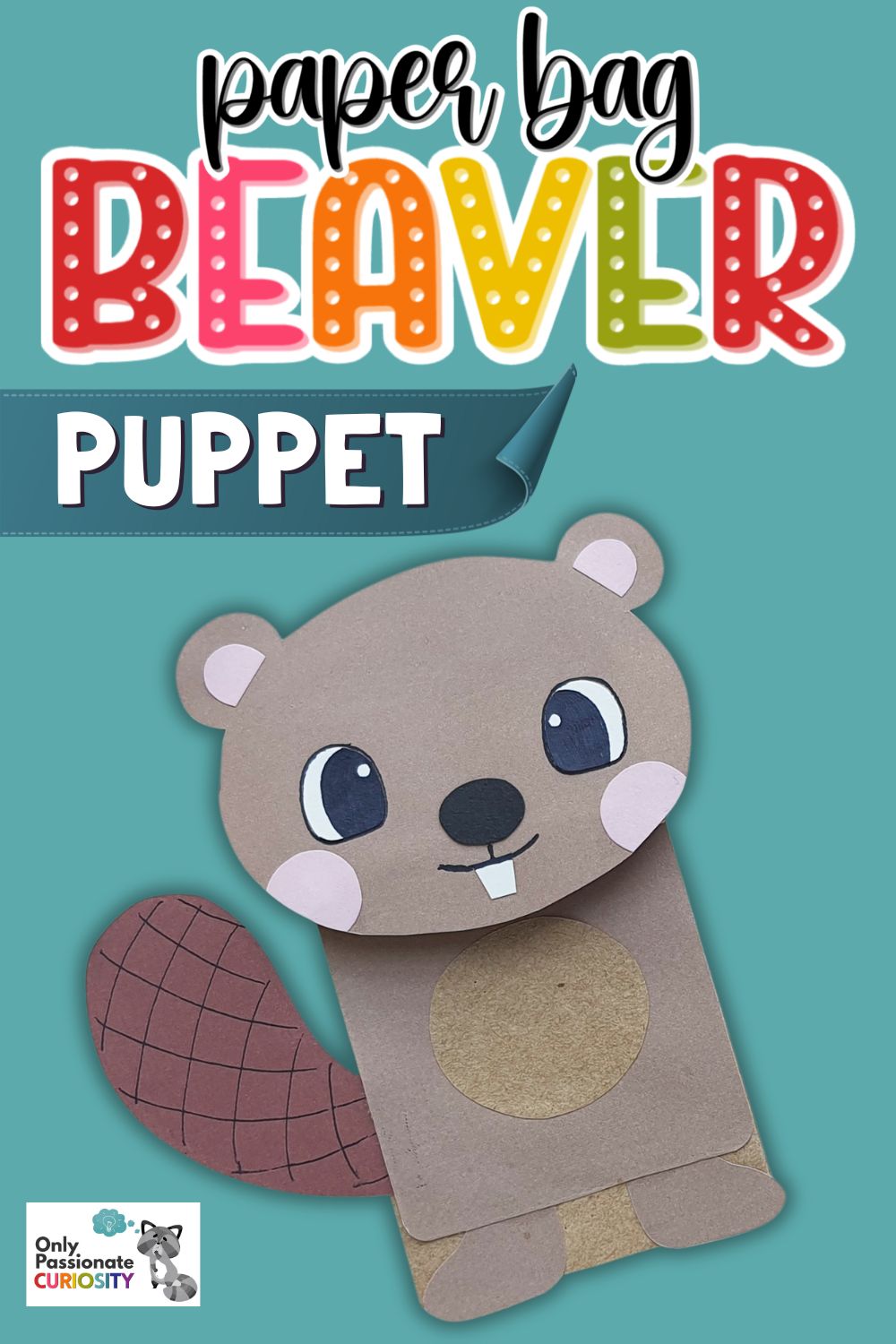 Paper Bag Beaver Puppet