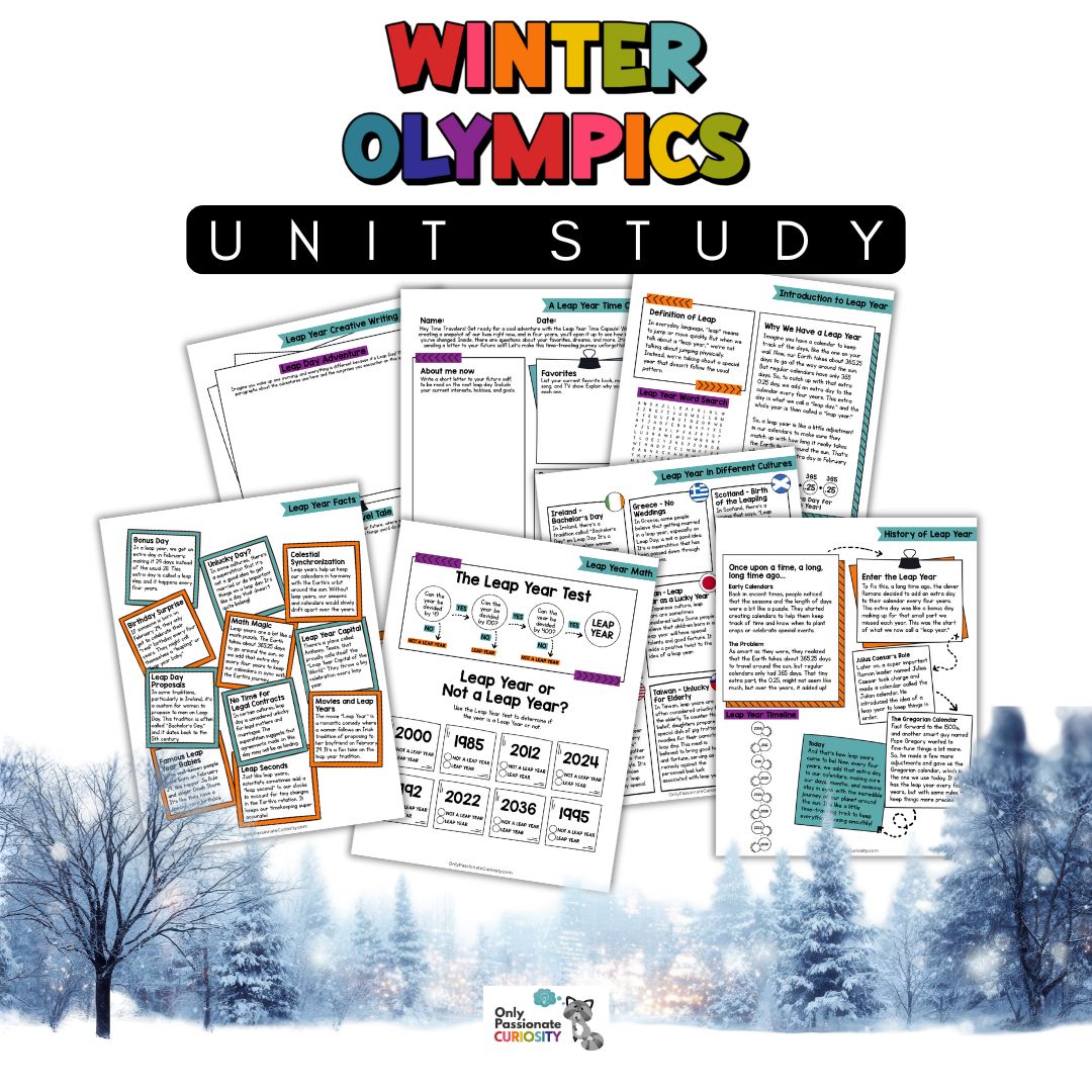 Creating a Winter Olympics Unit Study in Your Homeschool - Only ...